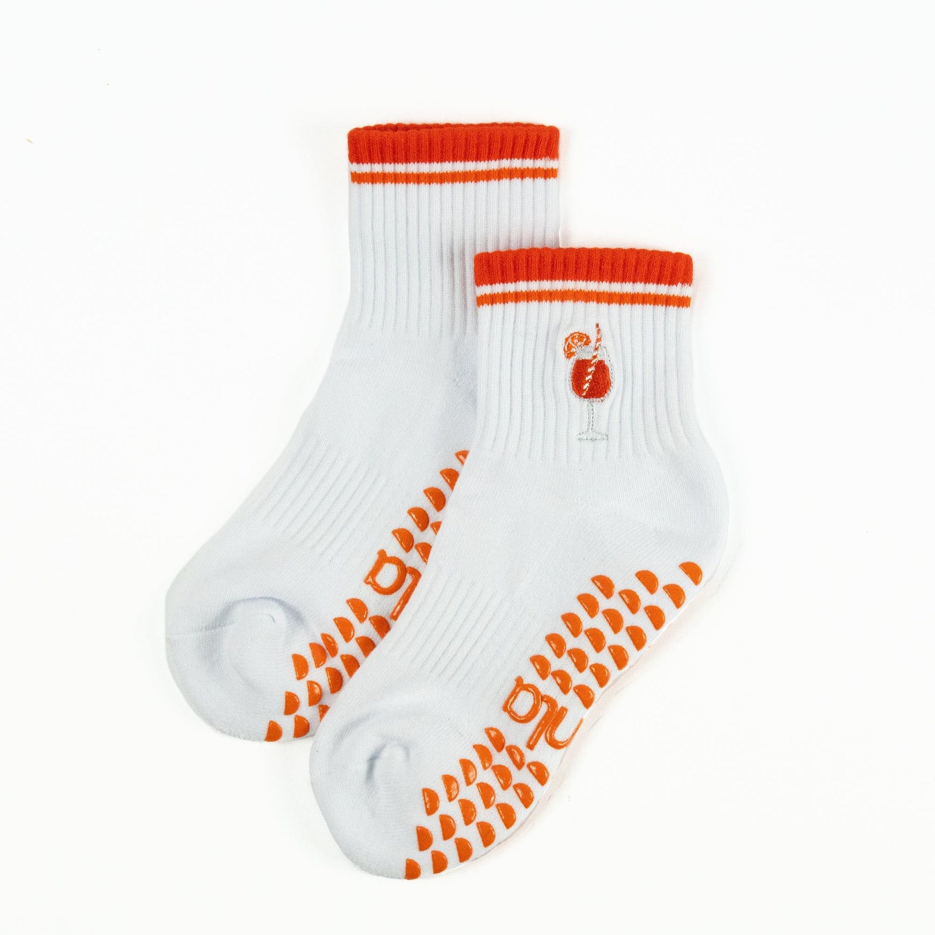 Aperol Spritz Grip Socks | Happy Hour Pilates Non Slip Socks for Yoga ...